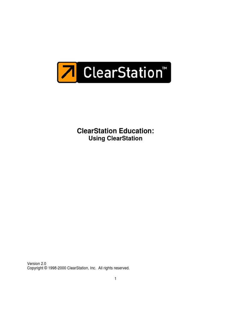 ClearStationEducation PDF | PDF | Technical Analysis | Moving Average