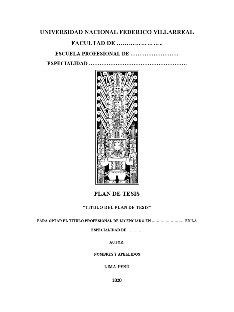 Esquema Plan de Tesis UNFV 2020 | PDF | Metodología | Método científico Esquema Plan de Tesis UNFV 2020 | PDF | Metodología | Método científico