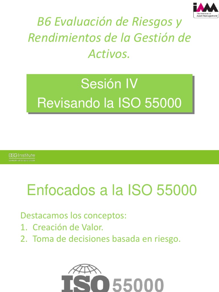 C3S4 - Revisando La ISO 55000 | PDF | Planificación | Auditoría