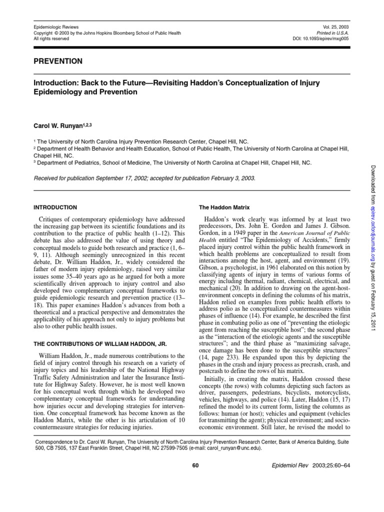 Haddon Strategy in Playground Injuries | PDF | Cigarette | Playground