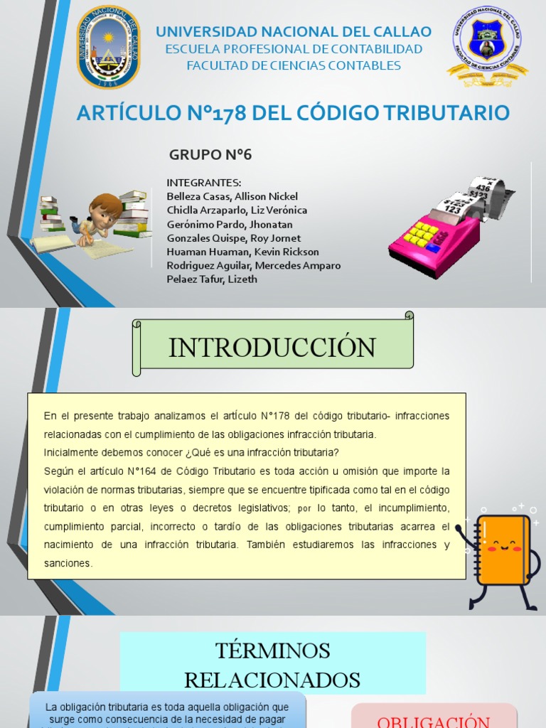 Artículo N°178 Del Código Tributario | PDF | Multa (pena) | Servicios (economía)
