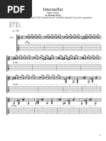 Interstellar Theme Guitar Tab | PDF | Chordophones | Guitar Family ...