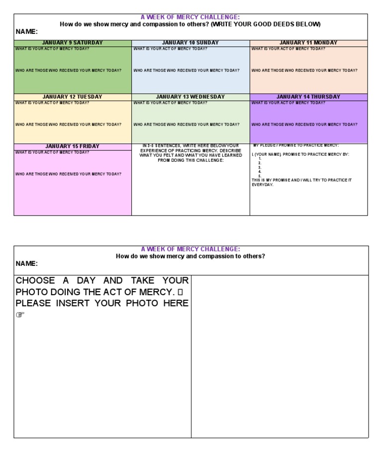 Mercy Challenge for Compassionate Hearts | PDF