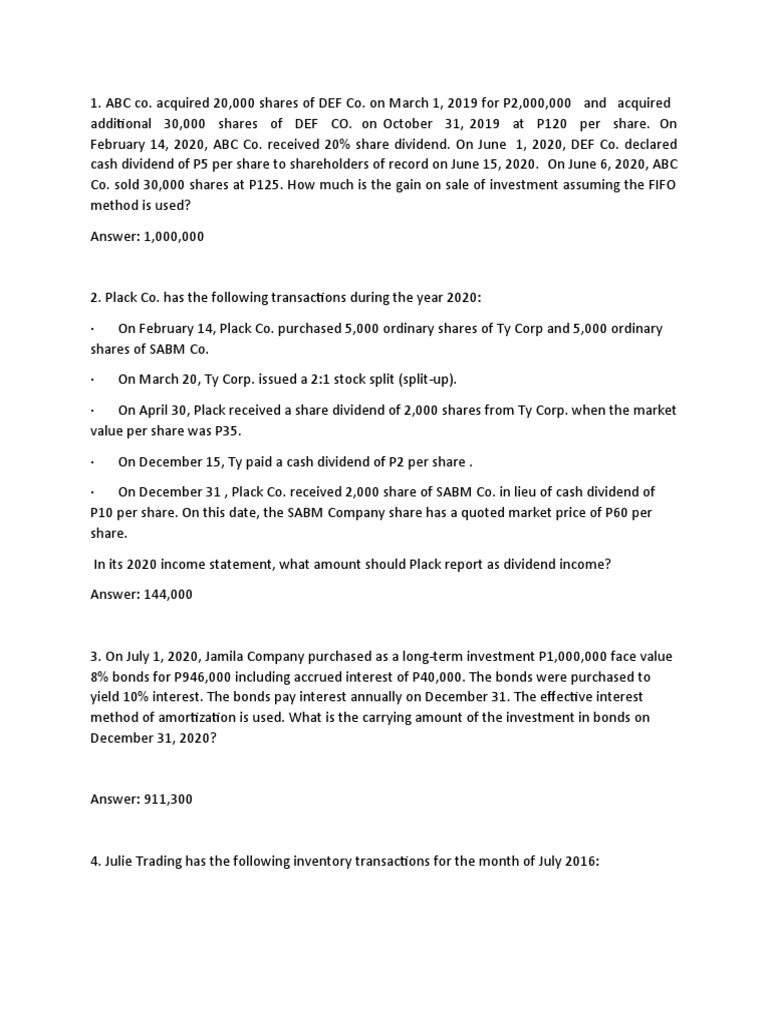 Mock 3 FAR | PDF | Bonds (Finance) | Cost Of Goods Sold