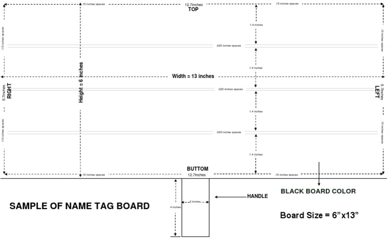 Mug Shot Identification Board Specifications | PDF