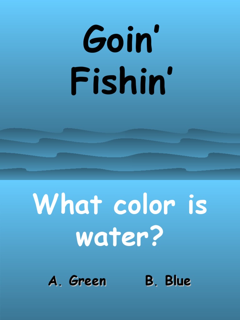 Fishing Quiz: Color and Nouns | PDF