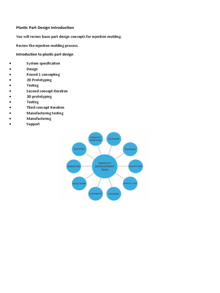 Introduction To Plastic Part Design | PDF | Product Lifecycle | Design
