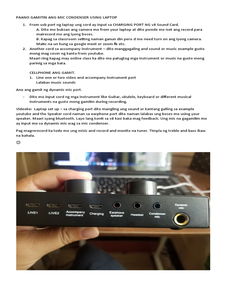 V8 Sound Card | PDF