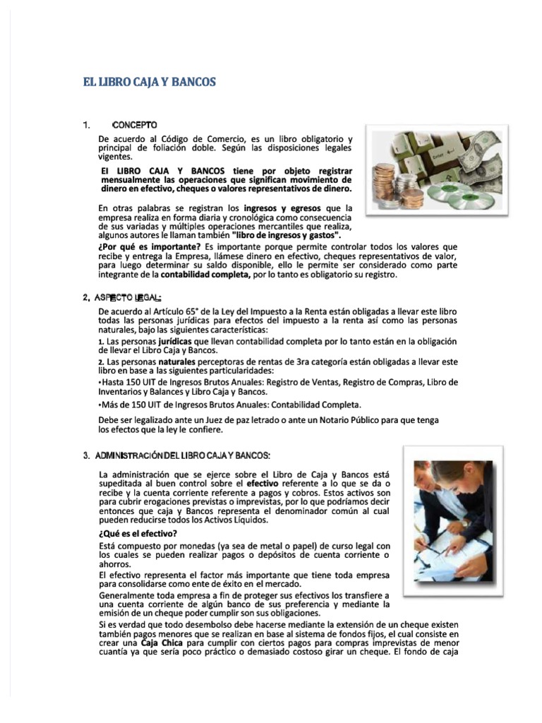 El Libro Caja y Bancos PDF | PDF | Bancos | Cheque