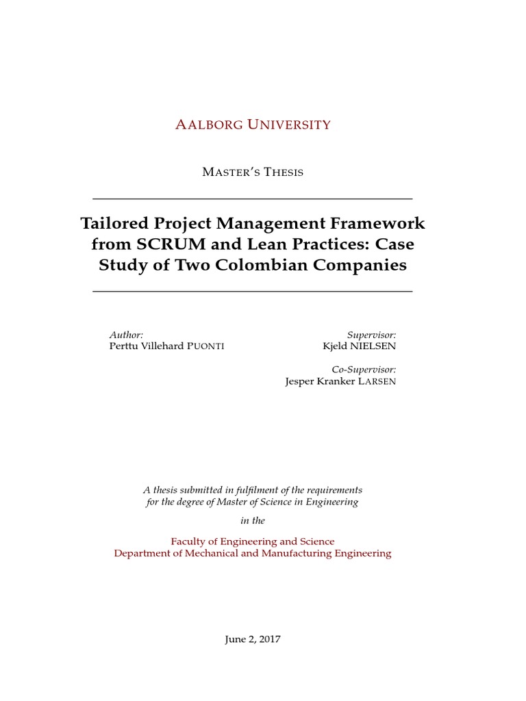 Tailored Project Management Framework PDF | PDF | Agile Software Development | Scrum (Software ...