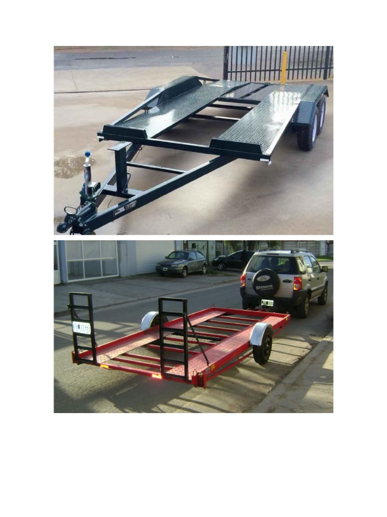 Cómo construir un tráiler paso a paso | PDF | Camión | Soldadura