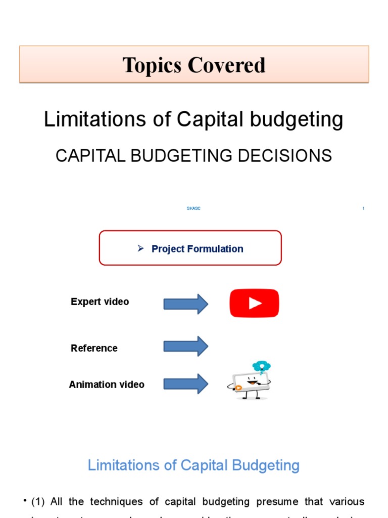 Limitations and Decision of Capital Budgeting | PDF | Capital Budgeting ...