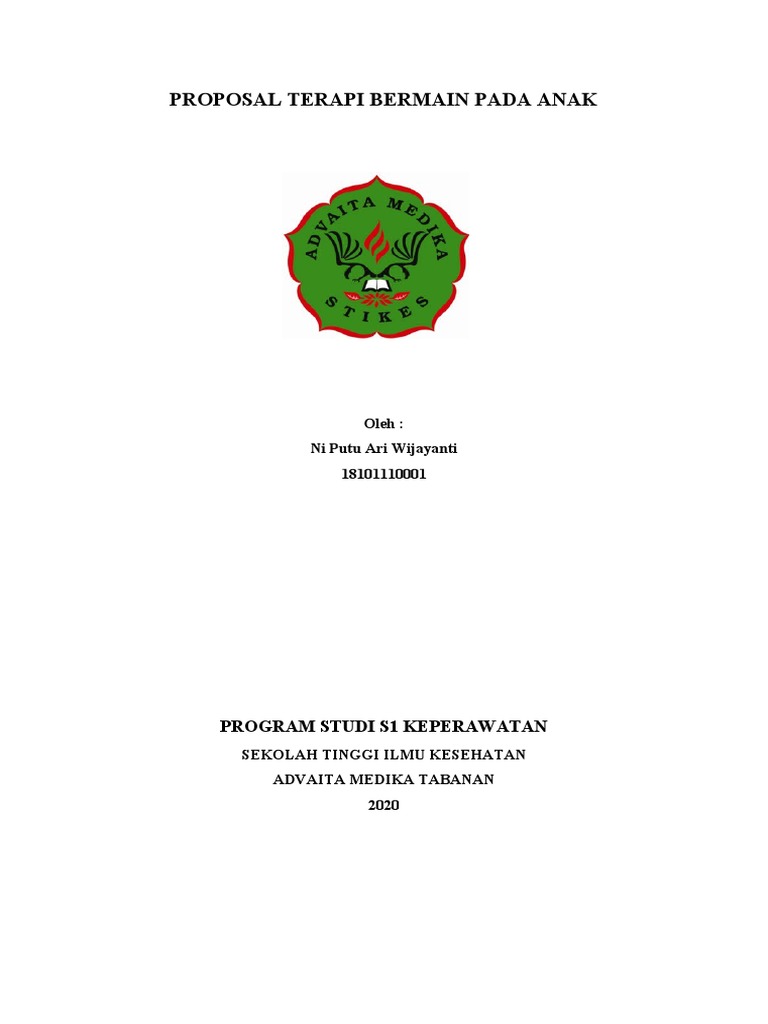 Proposal Terapi Bermain | PDF