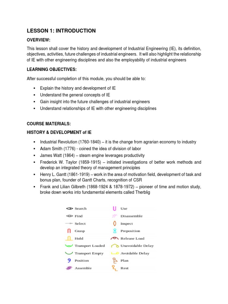 Introduction to Industrial Engineering | PDF | Industrial Engineering ...