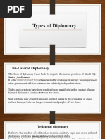 Types of Diplomacy Explained | PDF | Diplomacy | Diplomat