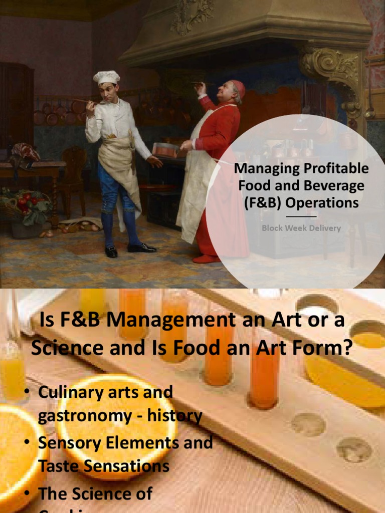 Managing Profitable F&B Operations | PDF | Foodservice | Restaurants