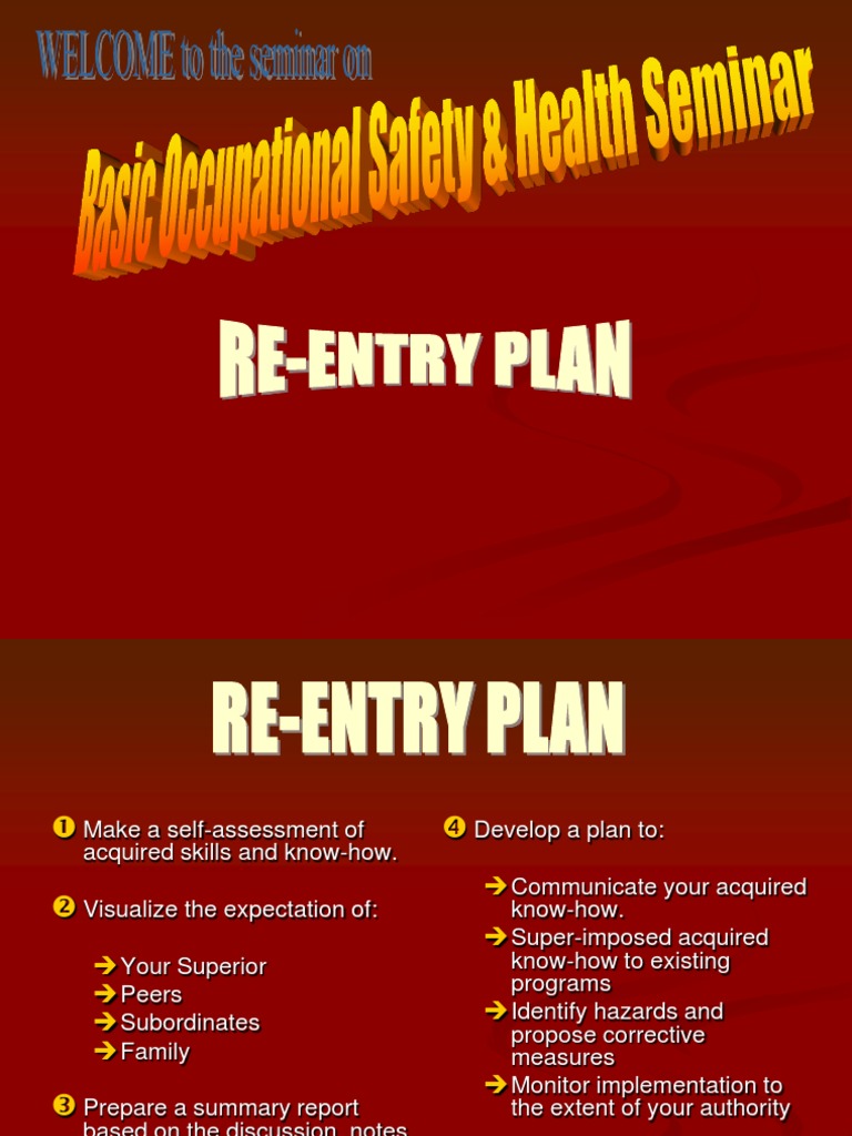 Safety - Re-Entry Plan | PDF | Occupational Safety And Health | Evaluation