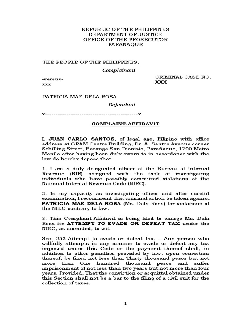 Initiatory Pleading - LEGFORMS | PDF | Cost Of Goods Sold | Taxes