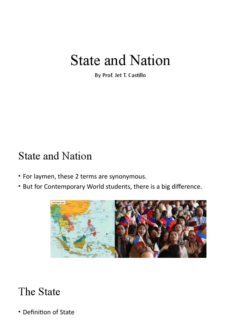 State and Nation | PDF | Sovereignty | Philippines