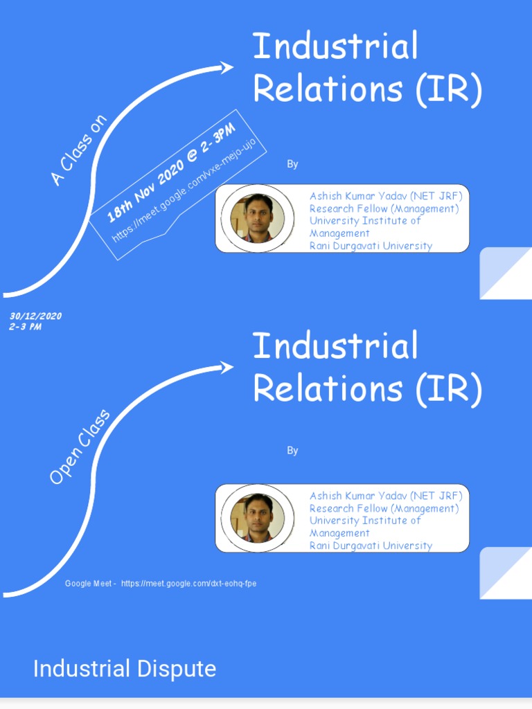 Industrial Relations (IR) | PDF | Strike Action | Occupational ...