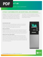 NCR SelfServ 23 Datasheet | PDF | Automated Teller Machine | Computing