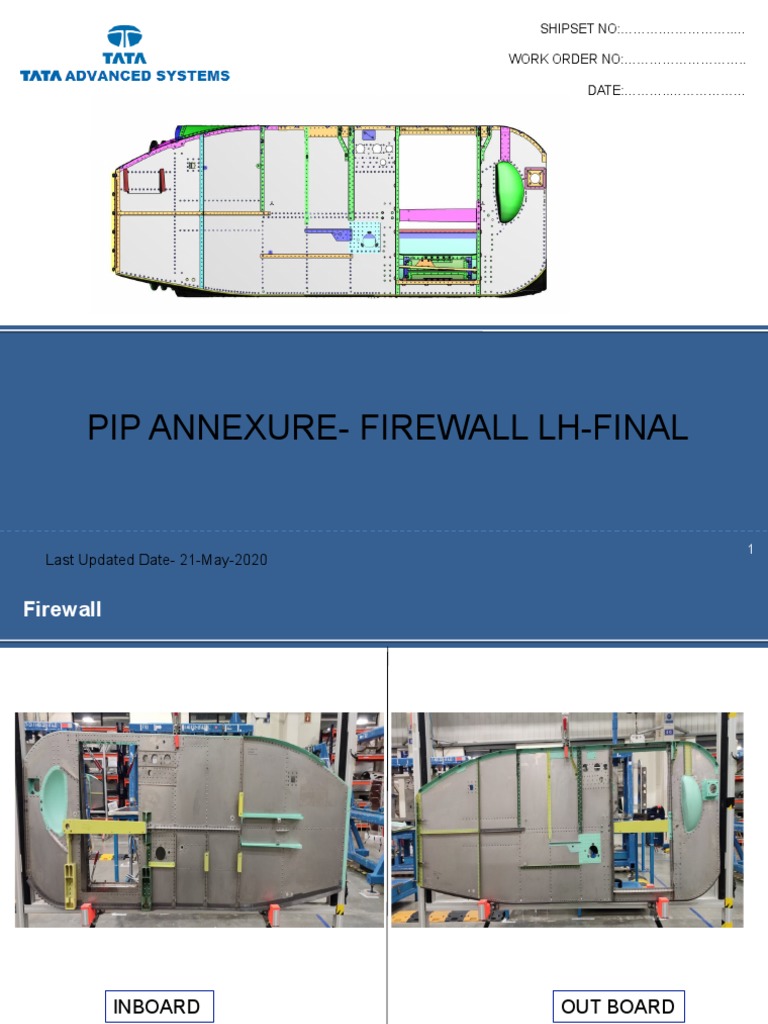 FIrewall LH Final | Download Free PDF | Rivet | Metalworking