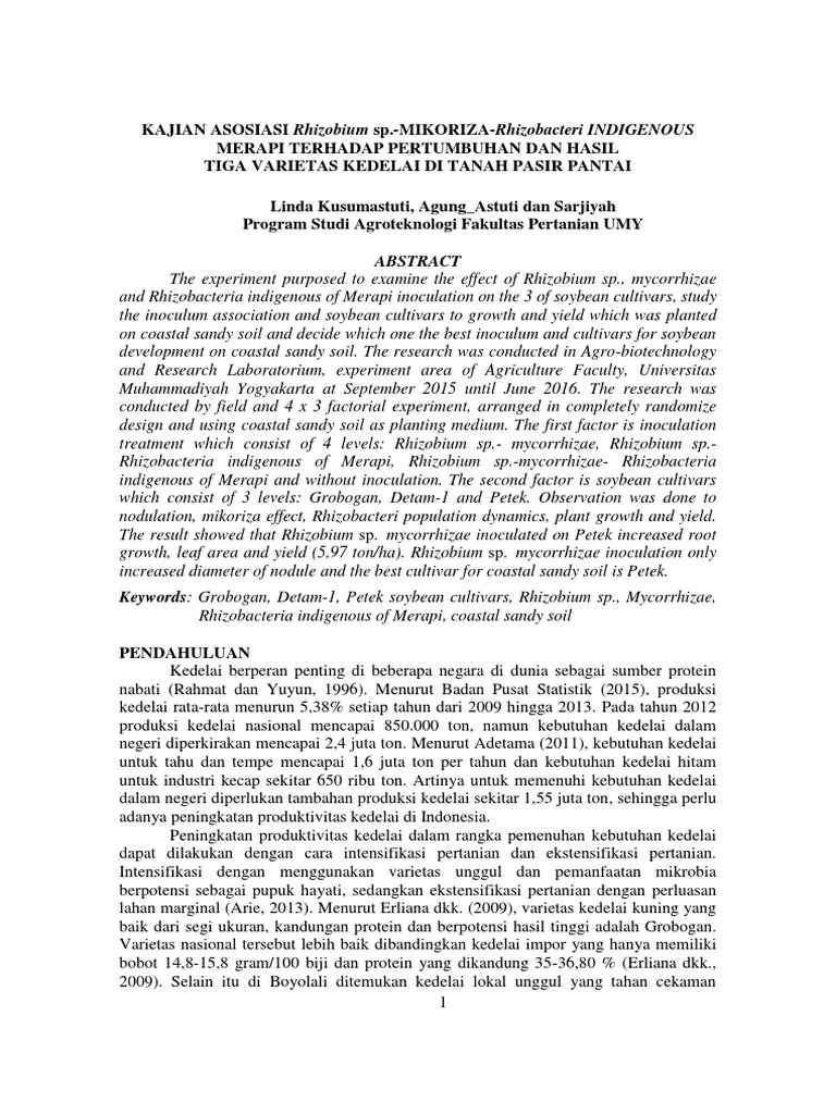 Rhizobium Dan Mikoriza | PDF | Prokaryote | Plants
