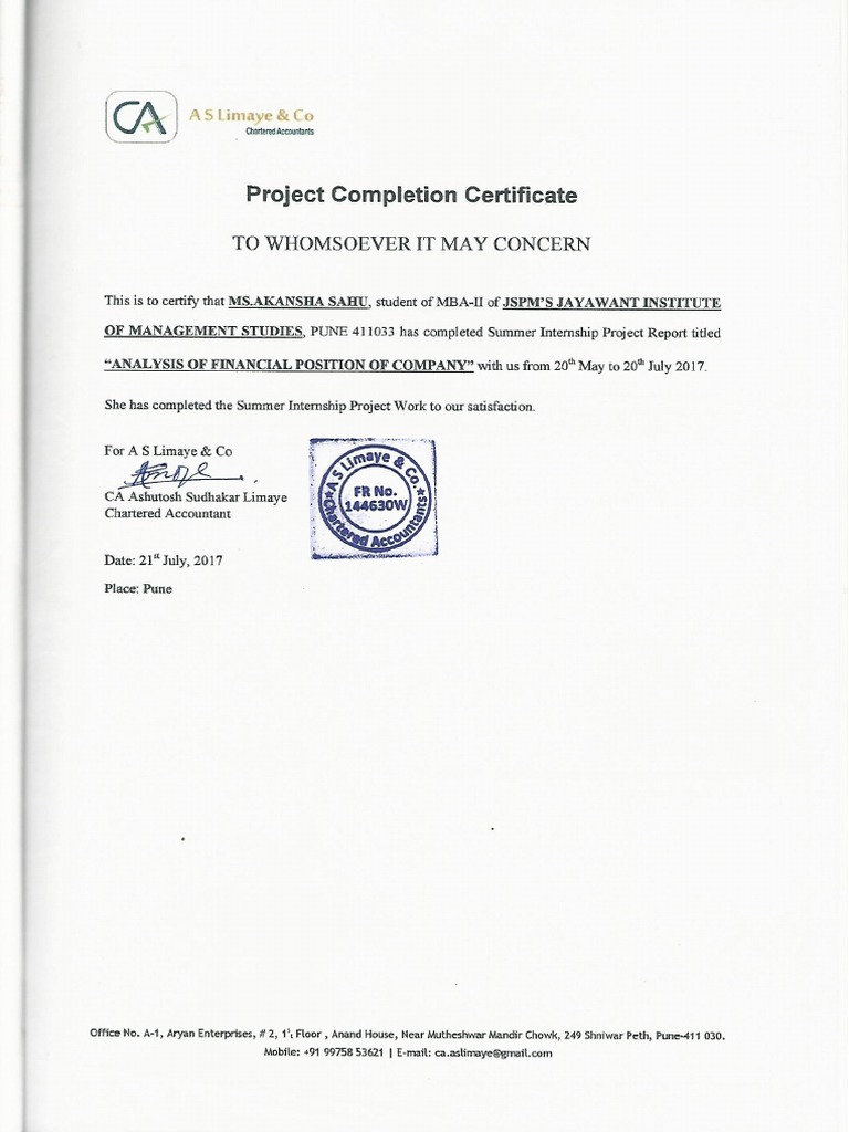 MBA Projects PDF | PDF