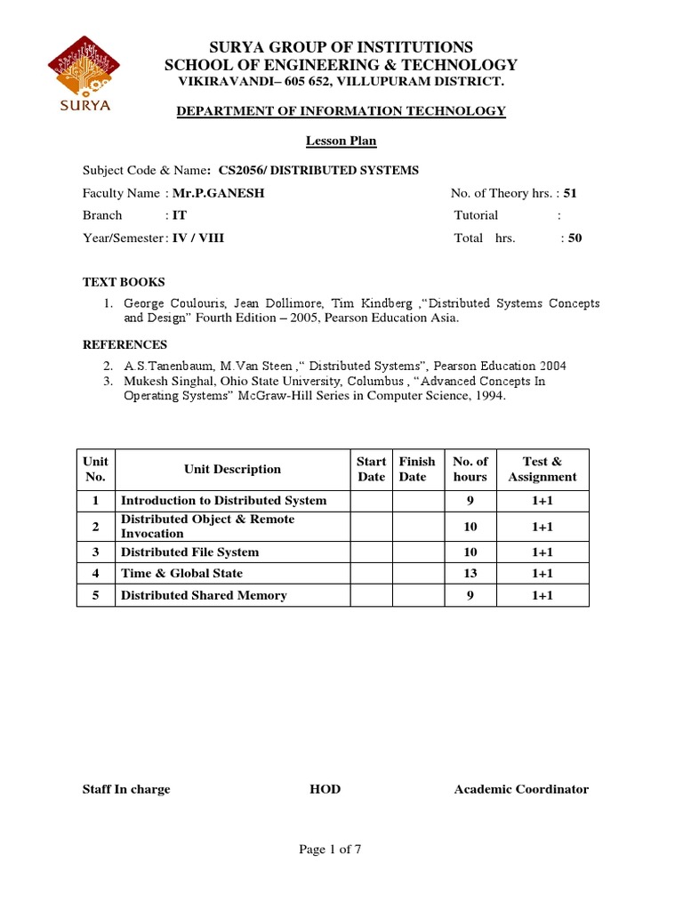 CS2056 Distributed System LP | PDF | Common Object Request Broker Architecture | Domain Name System