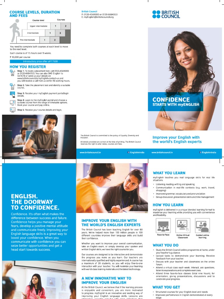 British Council Myenglish Brochure Jan Update | PDF