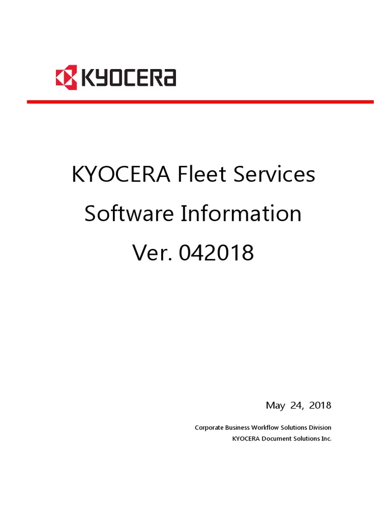 KFS Software Information Ver 042018 - en | PDF | Mobile App | World ...