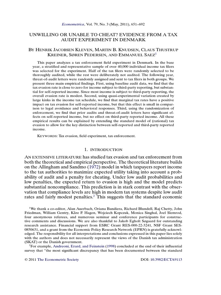 Pajak Denmark | Download Free PDF | Flat Tax | Tax Evasion