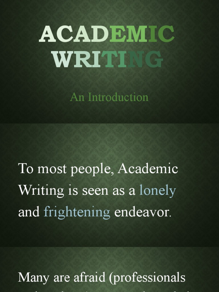 Academic Writing | PDF