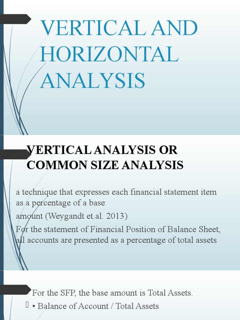 Vertical and Horizontal Analysis | PDF
