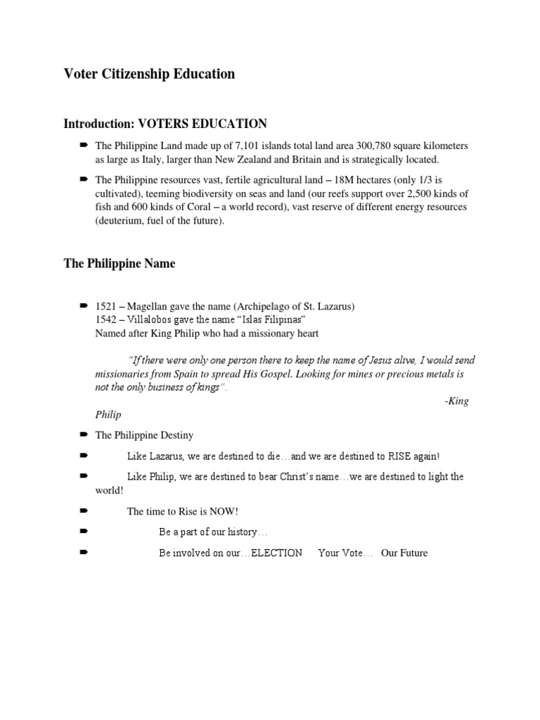 Voter Citizenship | PDF | Elections | Corazon Aquino