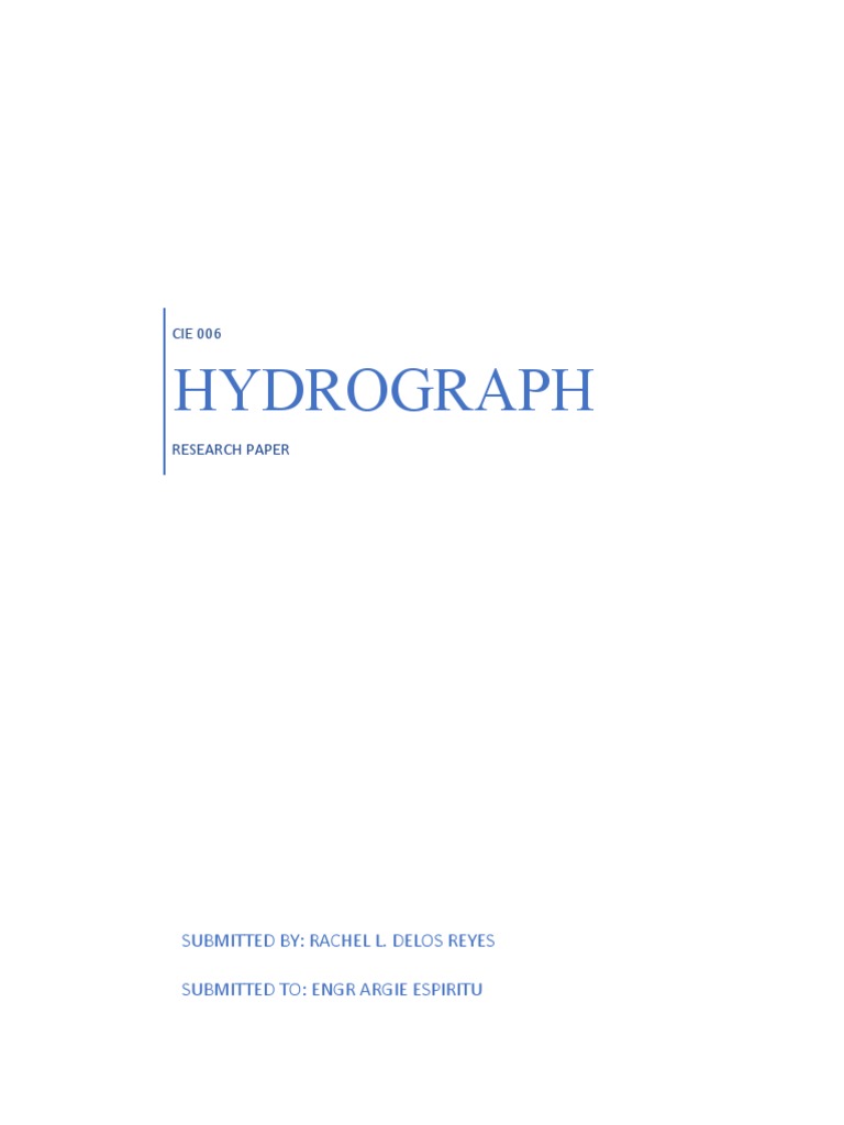 Hydrograph - Delos Reyes Rachel L. | PDF | Surface Runoff | Drainage Basin