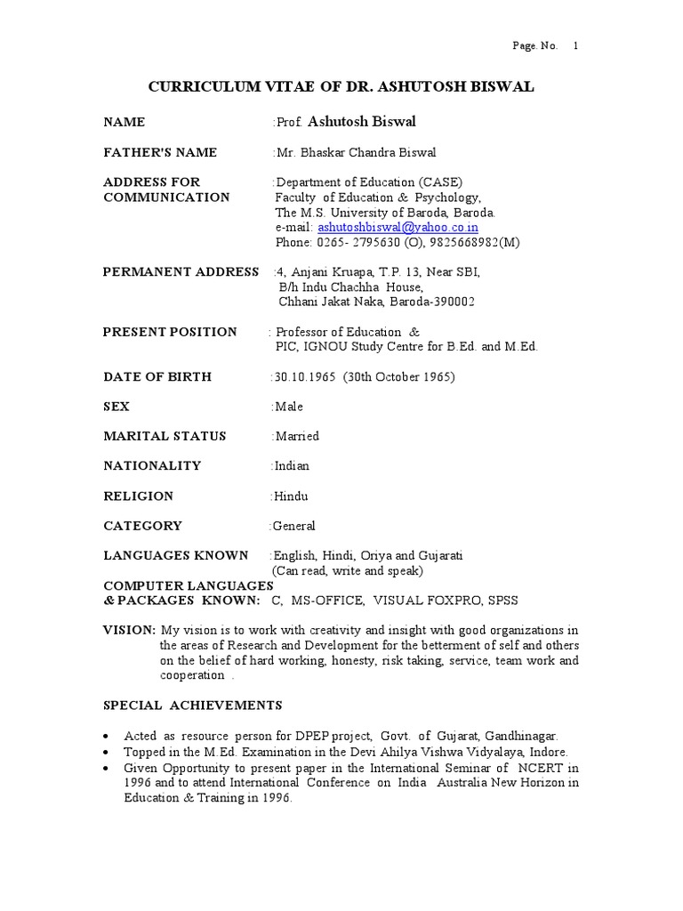 CV OF Arul Gandhi | PDF | Educational Technology | Teacher Education