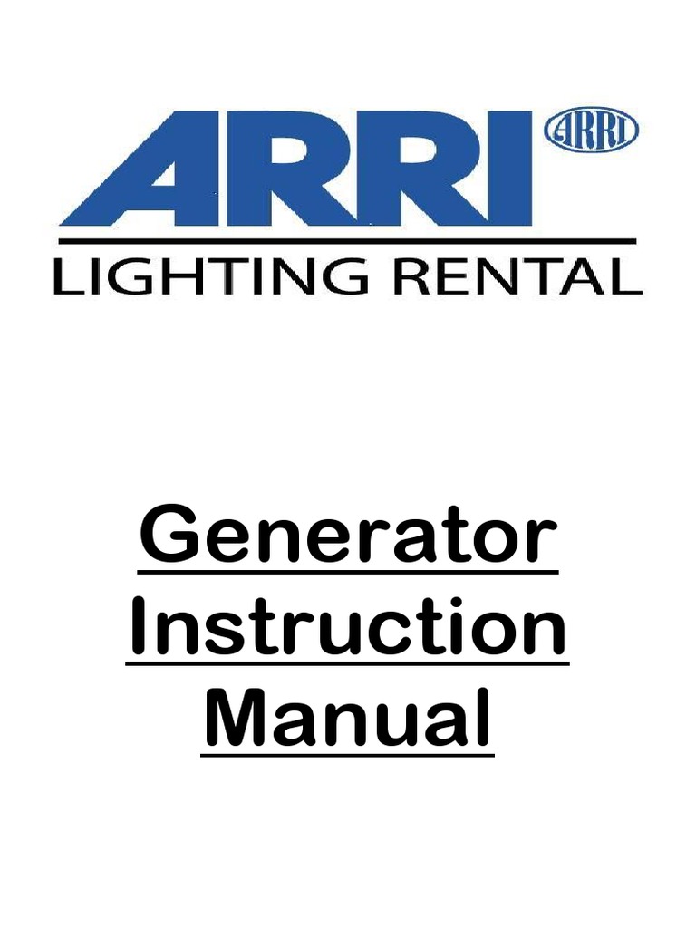 Generator Instruction Manual | PDF | Electric Generator | Parameter ...