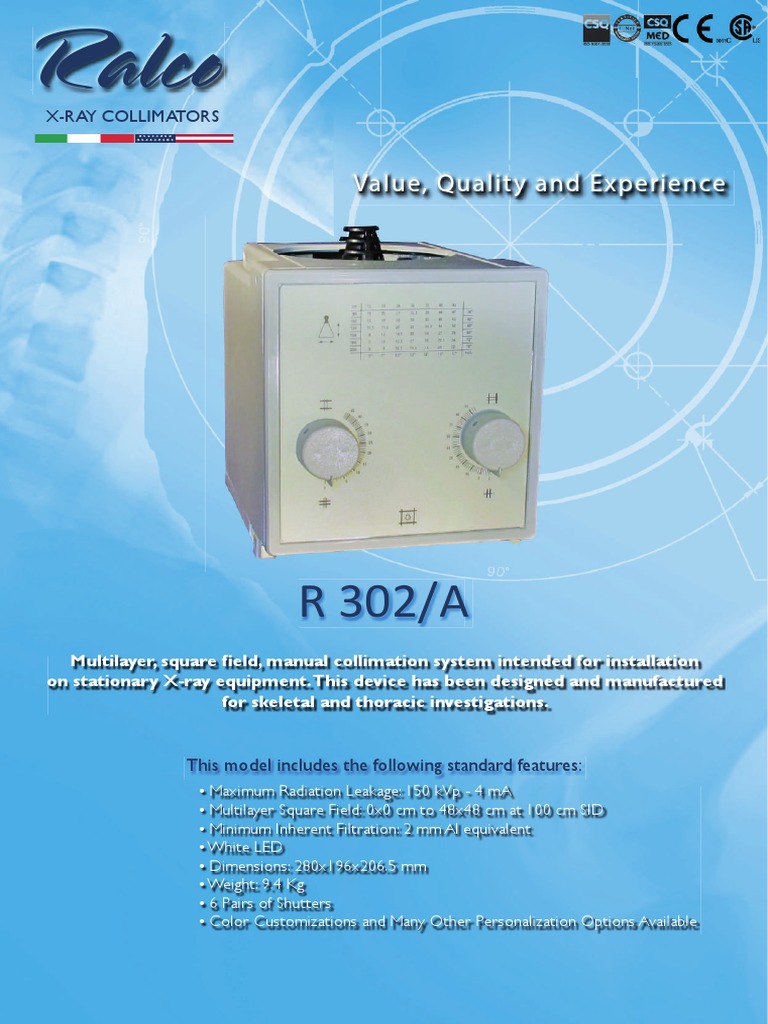 R302 A Brochure | PDF | X Ray | Light