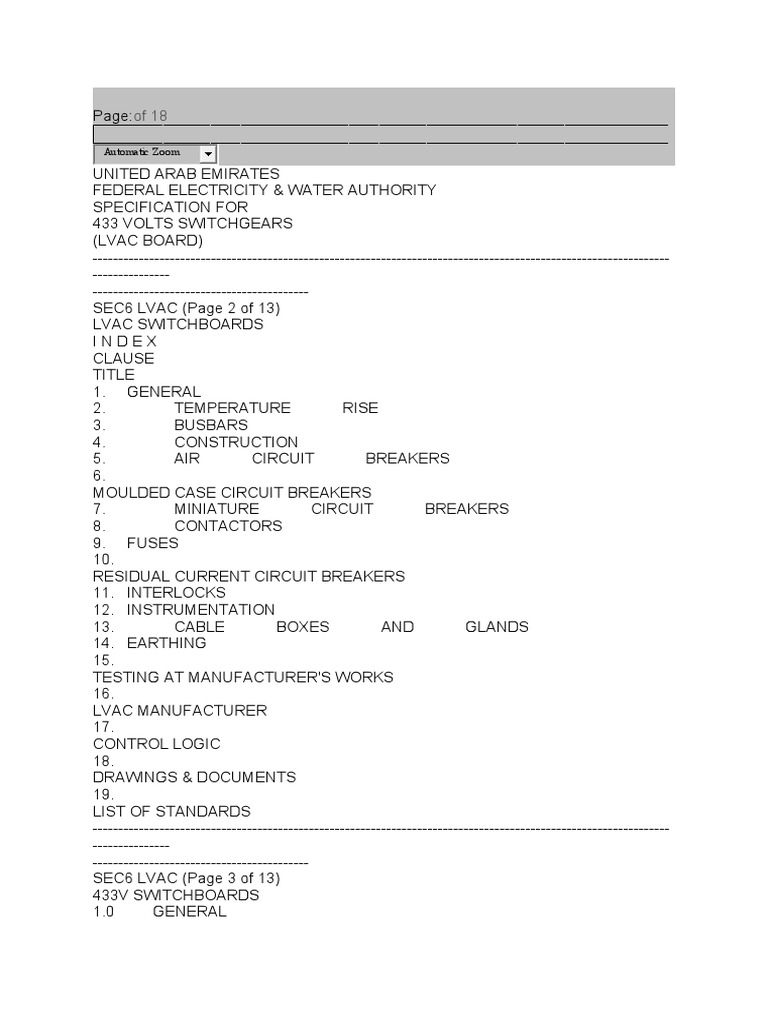 Lvac Specs | PDF | Transformer | Electrical Substation