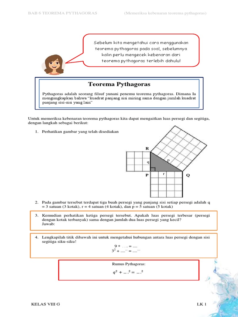 Memeriksa Teorema Pythagoras Kelas VIII | PDF