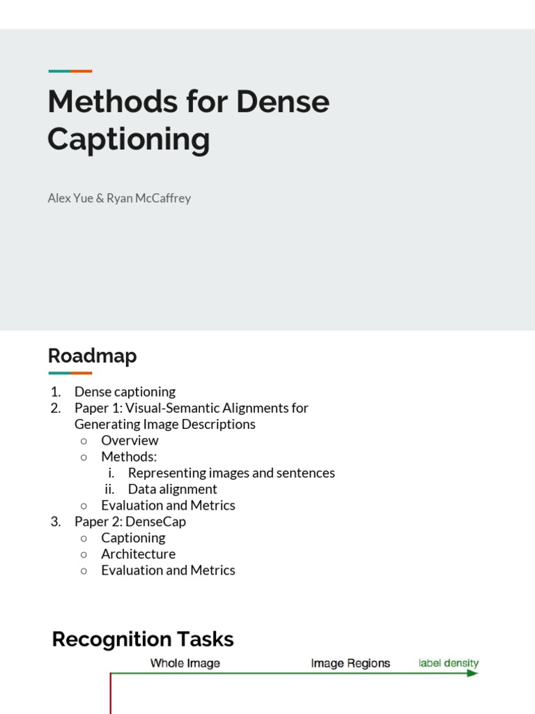 Dense Captioning - Public | PDF | Computational Neuroscience | Applied ...