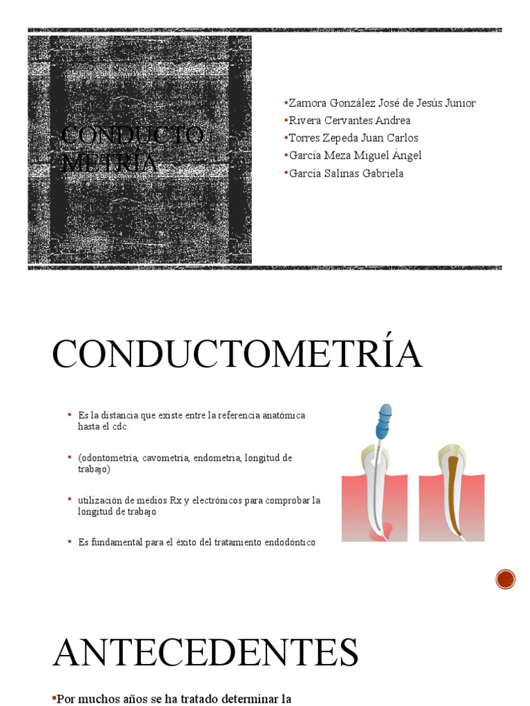 Importancia de la Conductometría en Endodoncia | PDF | Rayo X ...
