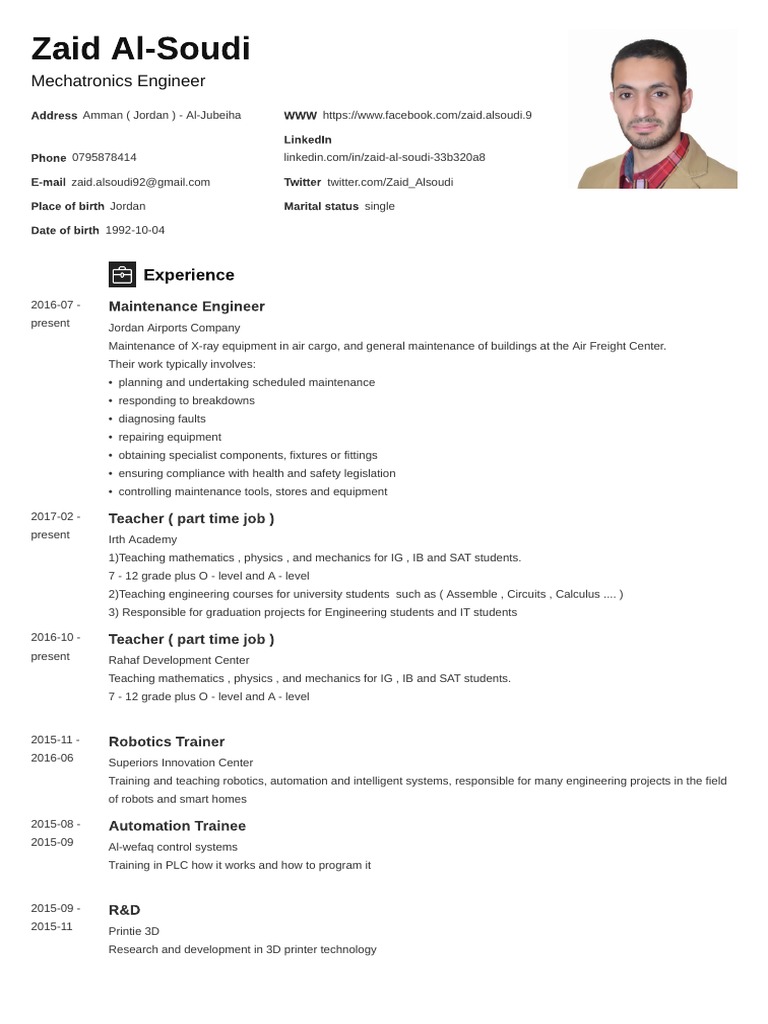 Mechatronics Engineer | Download Free PDF | Mechatronics | Computer Science