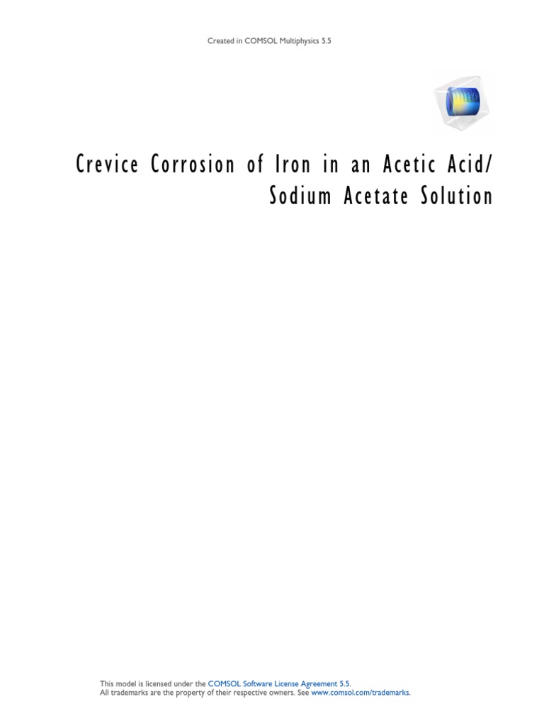 Crevice Corrosion of Iron in An Acetic Acid-Sodium Acetate Solution ...