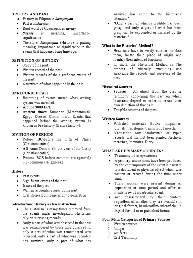 History and Past | PDF | Primary Sources | Historian