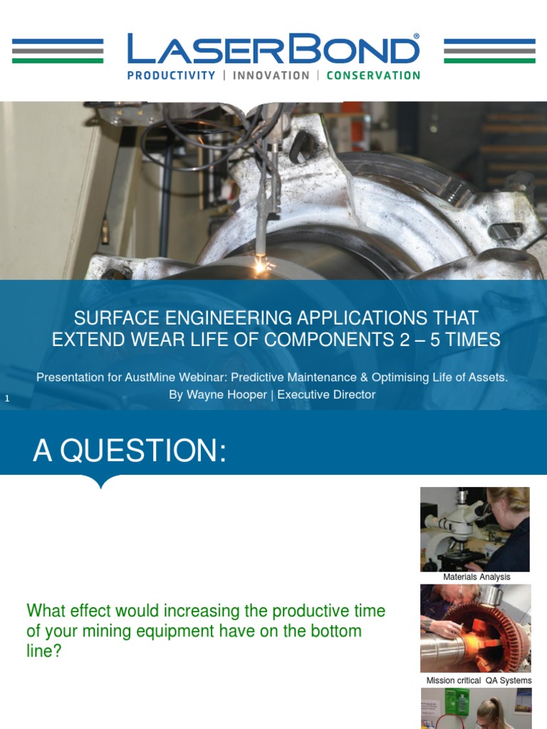 Surface Engineering Applications That Extend Wear Life of Components 2 ...