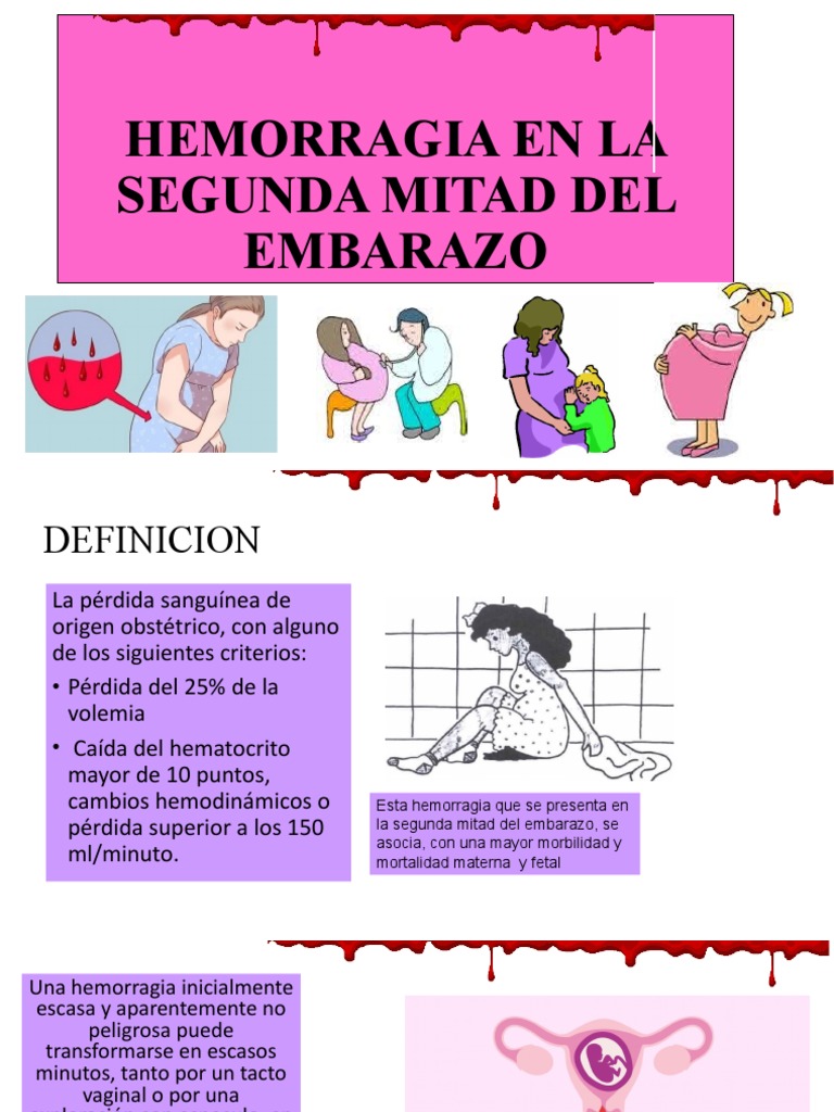 Hemorragia en 2a Mitad Del Embarazo Sem 4 | PDF | El embarazo | Placenta