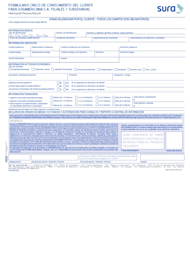 Sarlaft Persona Natural NUEVO | PDF | Economias | Business