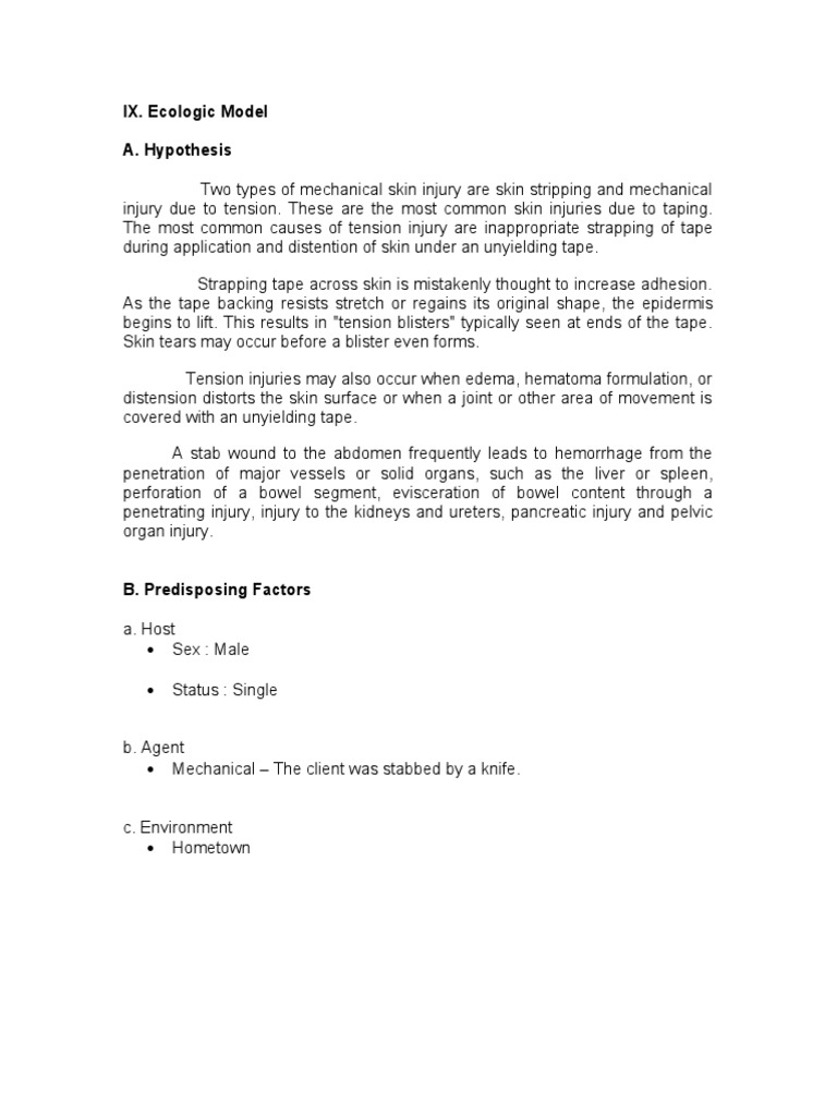 Ecologic Model | PDF | Major Trauma | Medical Emergencies